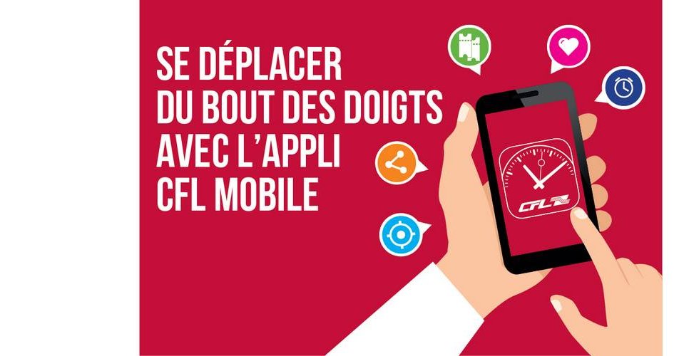 Profitez des nombreuses fonctionnalités pratiques de l'Appli CFL Mobile